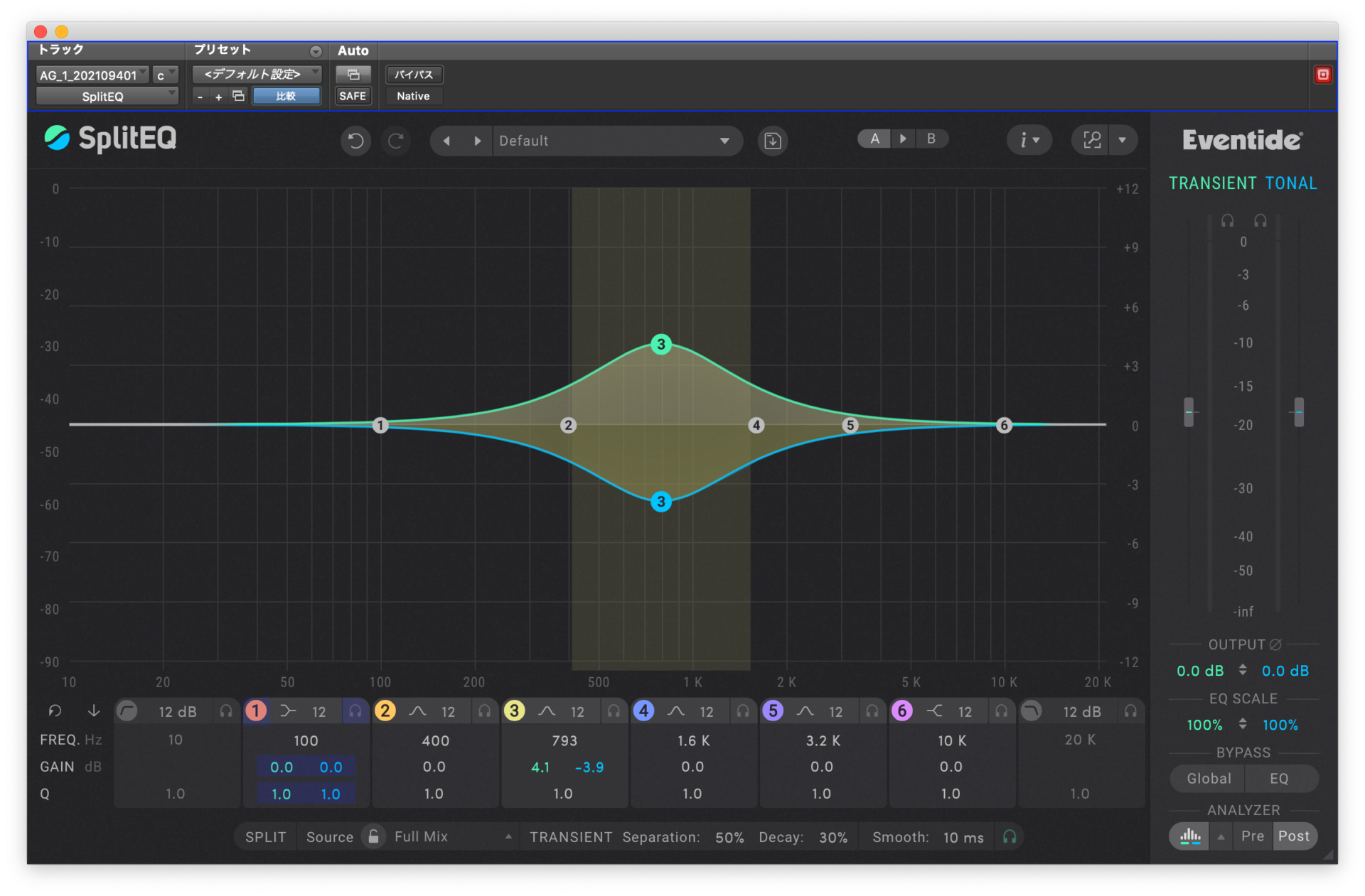 Eventide Split EQレビュー Split EQで考える「トランジェントとは？」